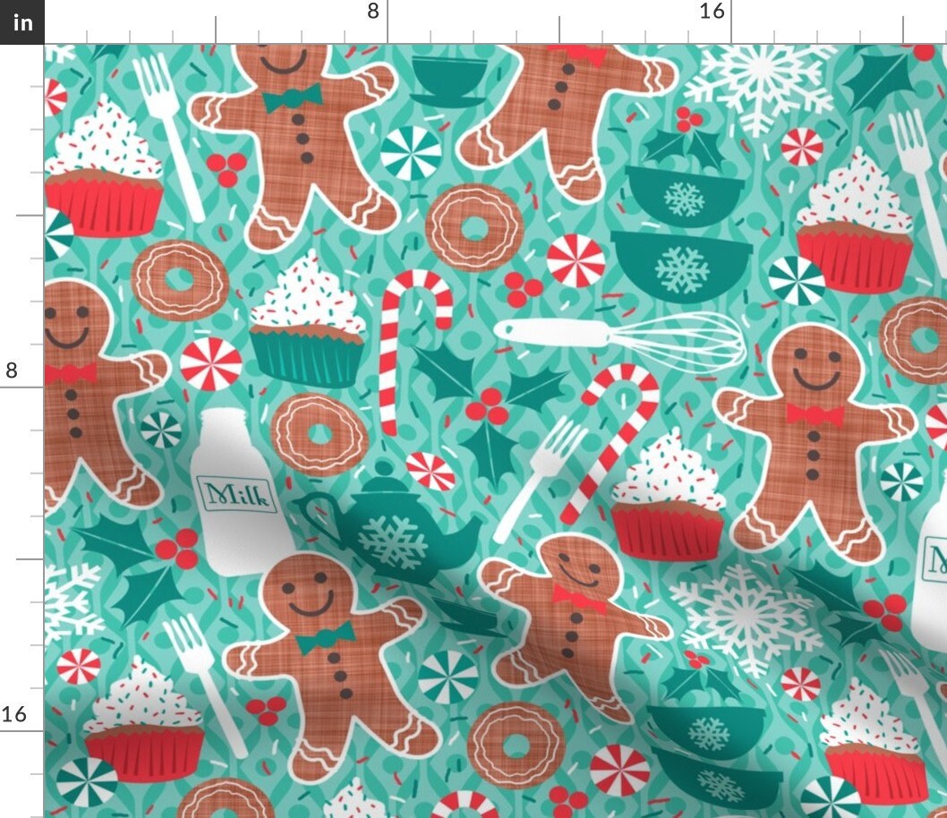 Cookie Fabric Gingerbread Christmas Treats by Run Quiltgirl - Etsy