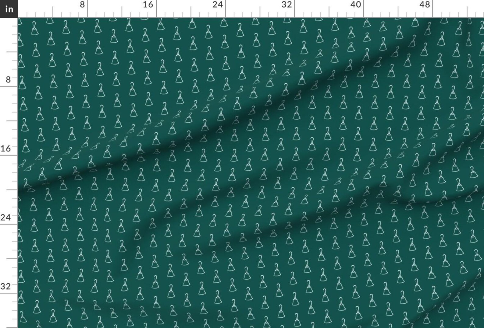 Handbell Fabric - Handbell - Small by Marda - Handbell Bell Music Quilt ...