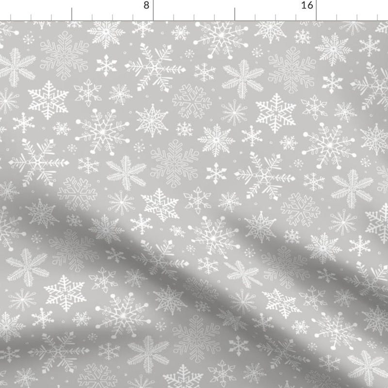 Snowflake Fabric - Etsy