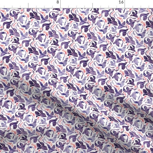 Dragon Scale Fabric Dragon Scales Purple by | Etsy