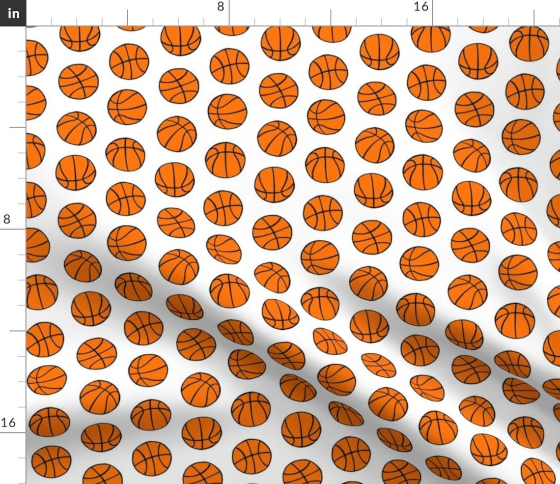 Basketball Fabric Basketballs by Katherinecodega - Etsy