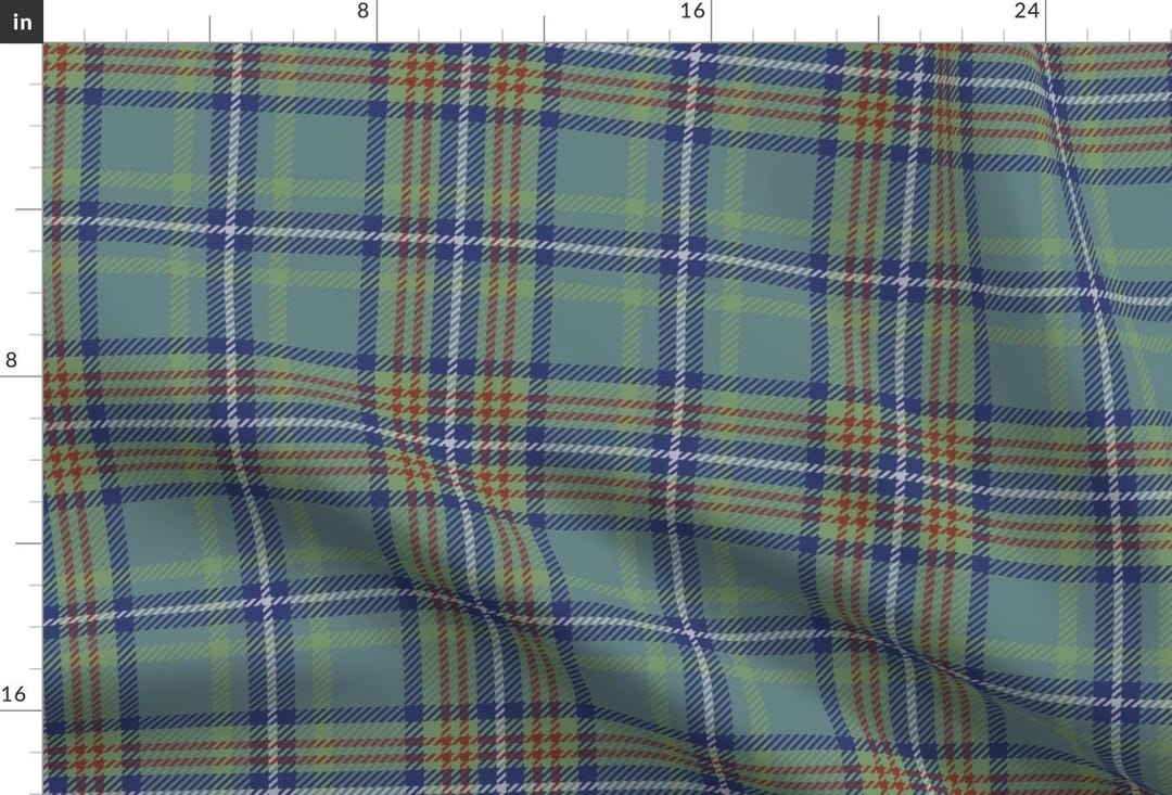 Cowboy Fabric - Western Tartan Plaid by Craftifairy - Scottish ...