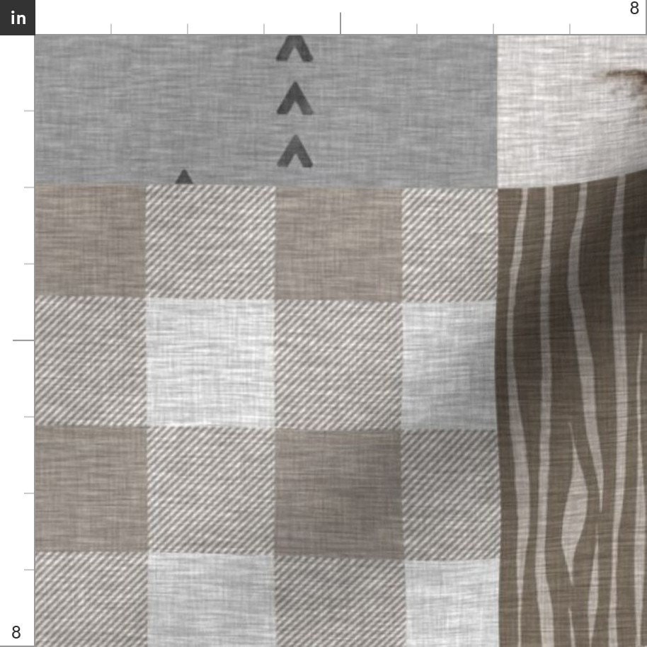 Log Cabin Fabric Rustic Buck Imitation Wholecloth Quilt Soft - Etsy