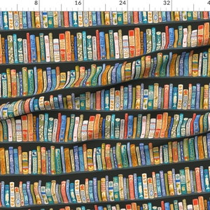 Books Fabric Children's Bookshelf Black by Taranealart Library ...