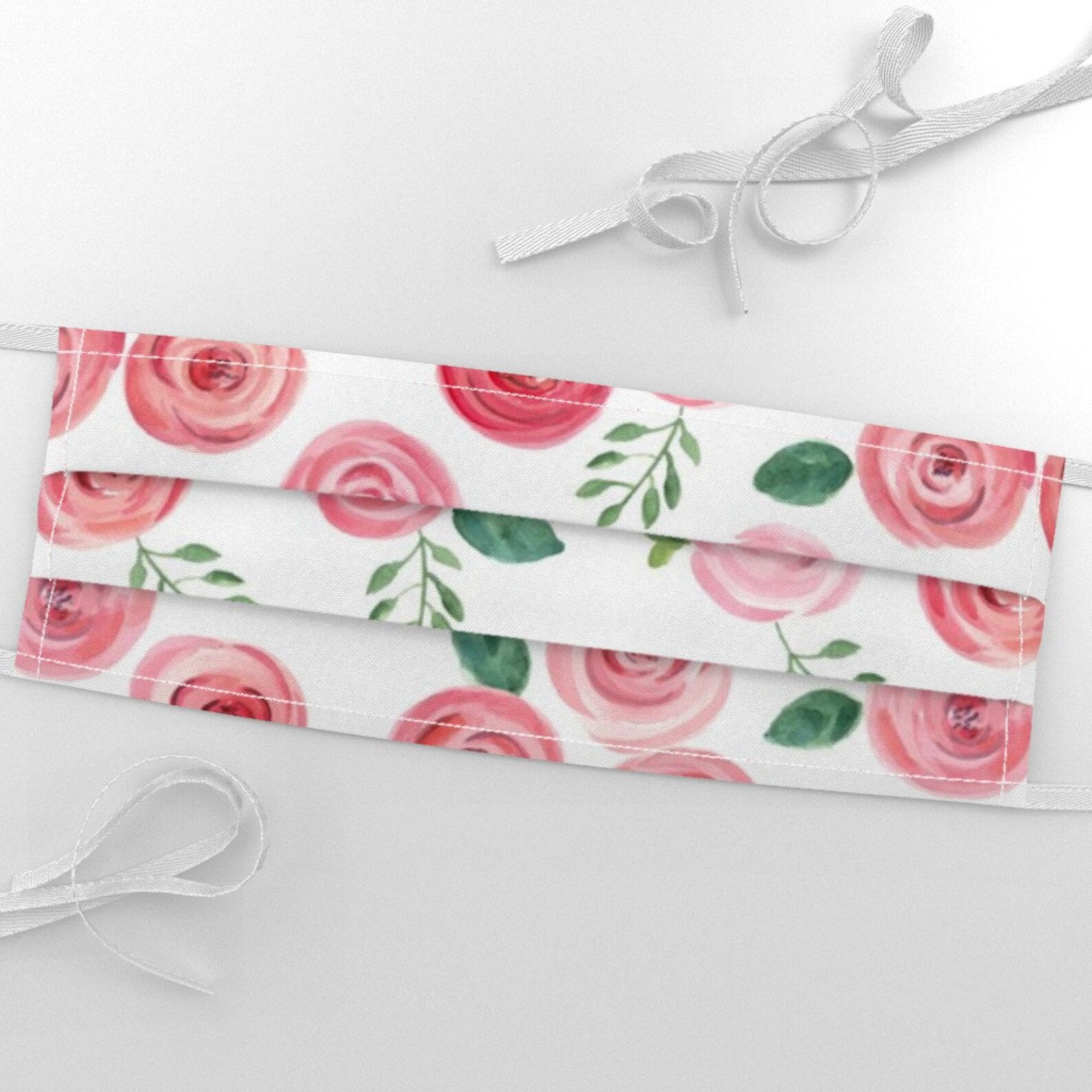 Pink and Red Rose Fabric Watercolor Roses // Reds and Pinks | Etsy