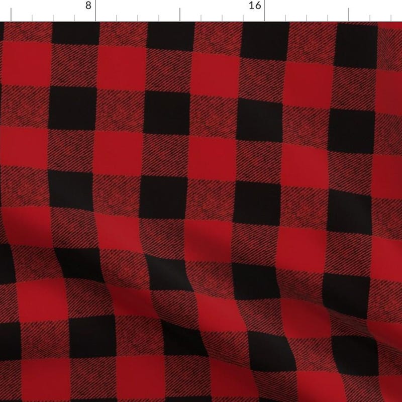 Buffalo Check Fabric - Etsy