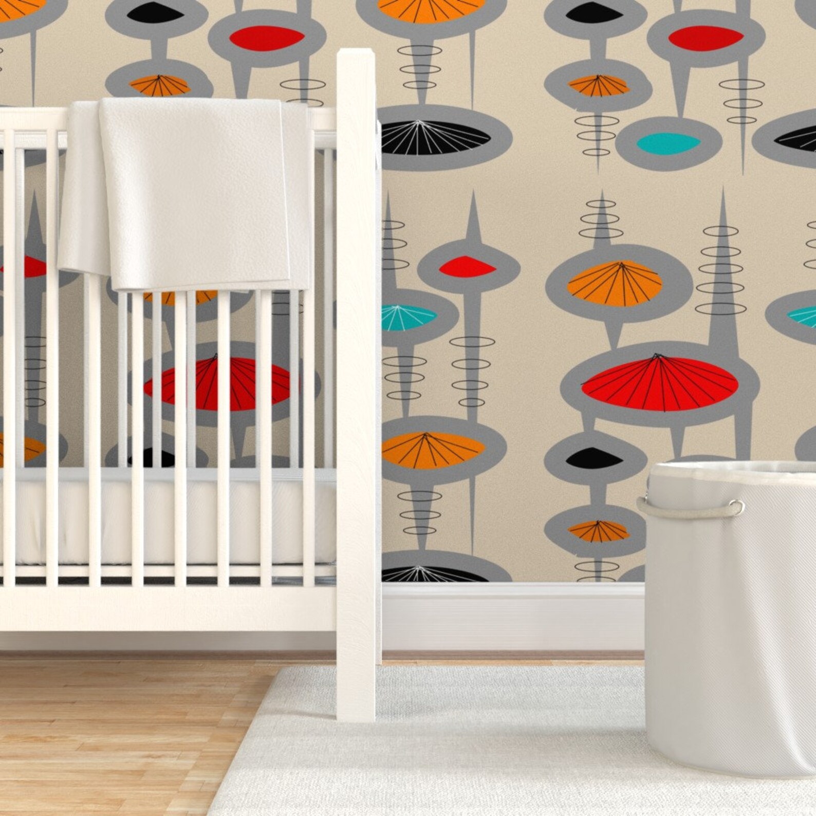 Space Age Wallpaper Atomic Era Space Age by Hot4tees - Etsy