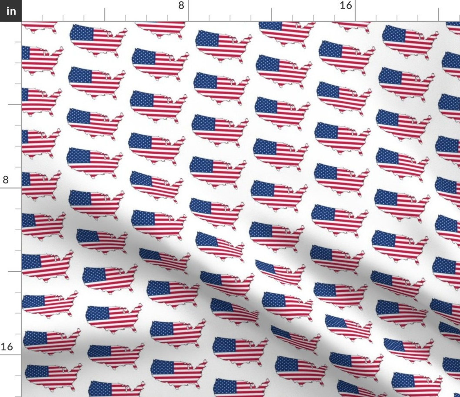 American Flag Fabric Usa Flag Overlay by Thinlinetextiles - Etsy