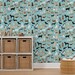 Dogs Wallpaper Light Blue Lots of Breeds Dog Breed by - Etsy