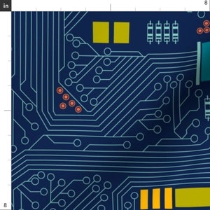 Computer Fabric Y2k Motherboard by Denesannadesign circuit Geek ...