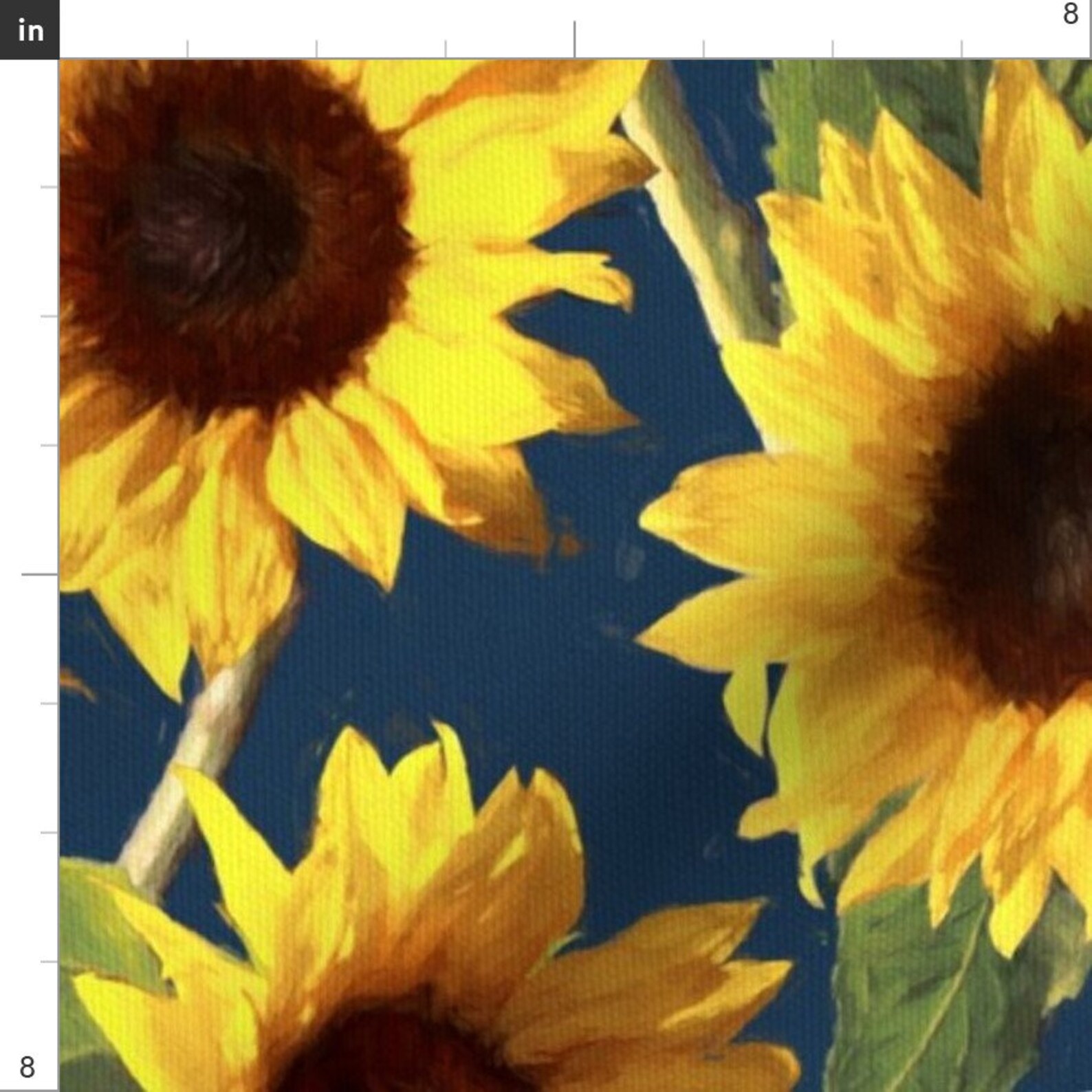Sunflower Fabric Summer Floral Boho Bohemian Sunshine Yellow - Etsy