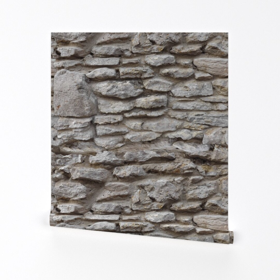 Stone Wallpaper Stone Textured Walled by Peacoquettedesigns Stone ...