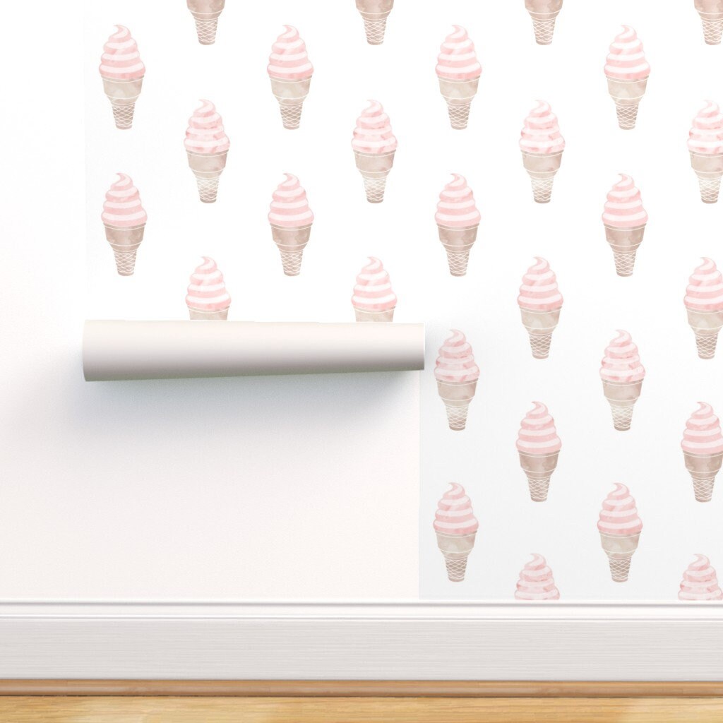 Ice Cream Wallpaper Soft Serve Ice Cream by | Etsy