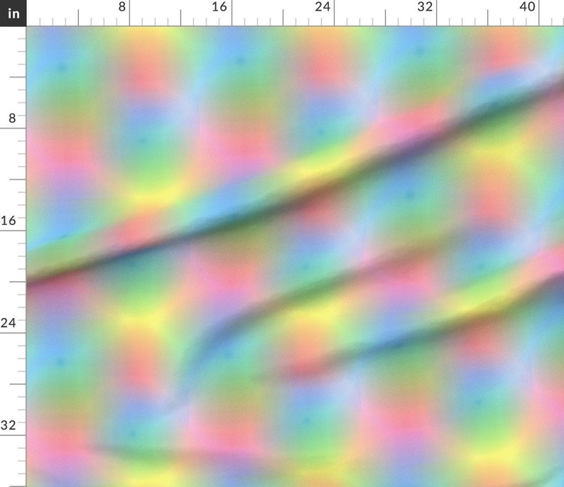 Rainbow Ombre Fabric Rainbow Ombre Bright by - Etsy