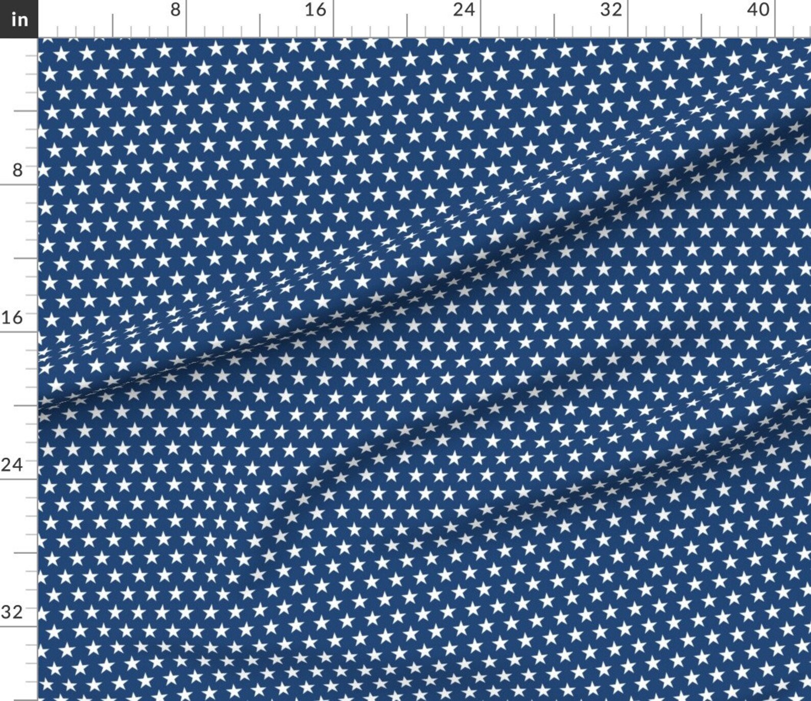 Tiny White Stars Fabric Stars on Blue by Thinlinetextiles - Etsy