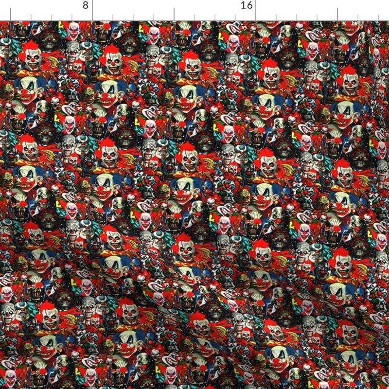 Terrifier Clown Fabric - Etsy