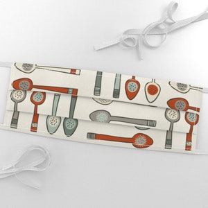 Mod Spoons Fabric Spoons Cream By Fernlesliestudio | Etsy