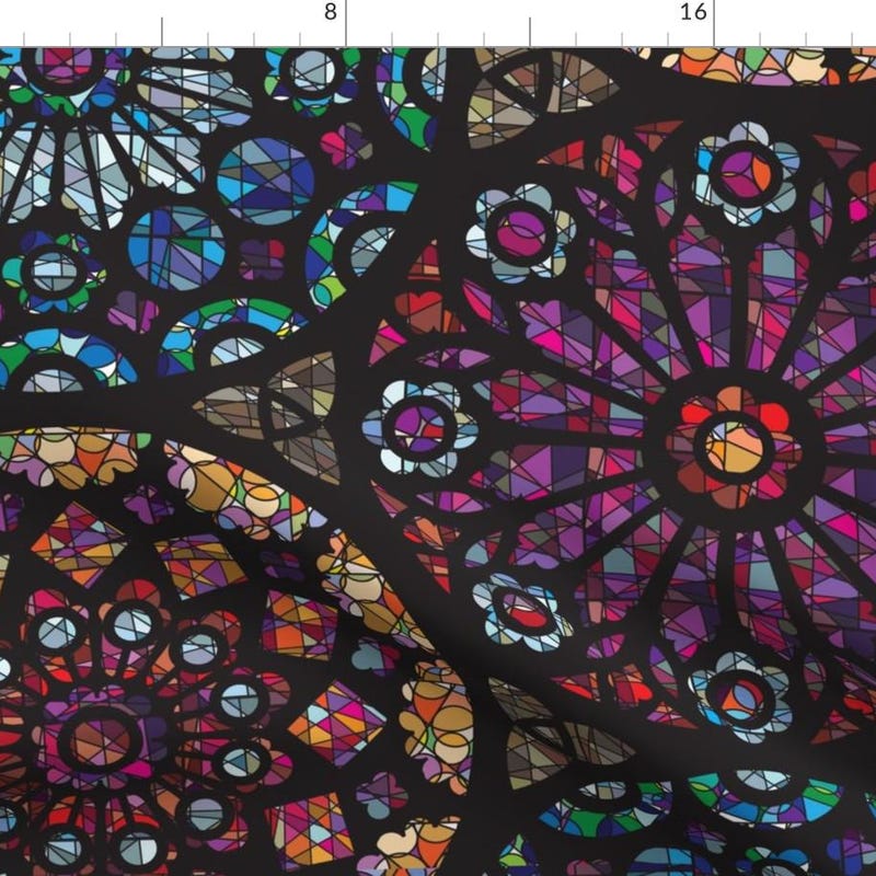 Stained Glass Fabric - Etsy