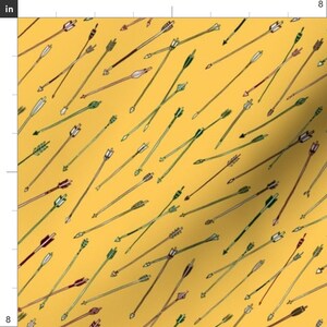 Arrow Fabric Arrows Rain by Caleb Luke Lin Arrow Tribal - Etsy