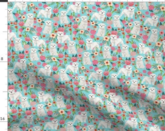Maltese Dog Portrait Fabric Panel Multi - Etsy