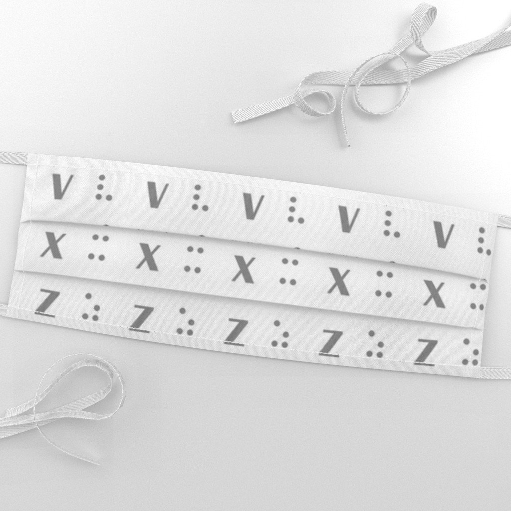 Braille Fabric Alphabet Inspired Braille by Jessdesigned - Etsy