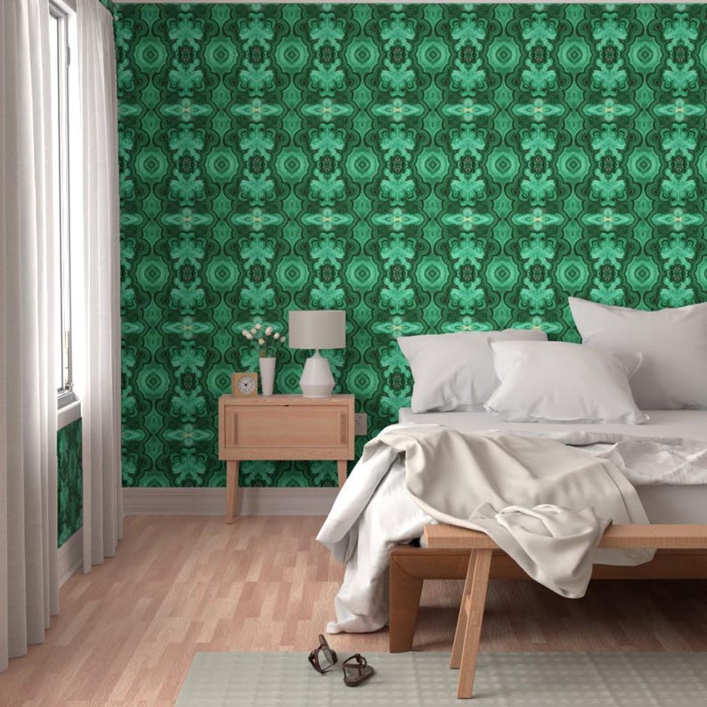 Emerald Malachite Wallpaper - Malachite Plus by Pricedesigns - Abstract ...