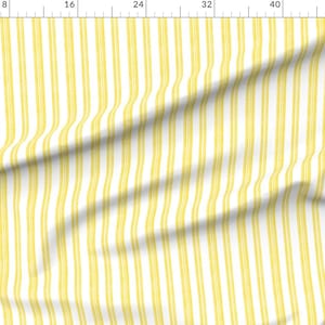 Yellow Upholstery Fabric- Modern Yellow Stripe by Ronya_lake - Painted ...