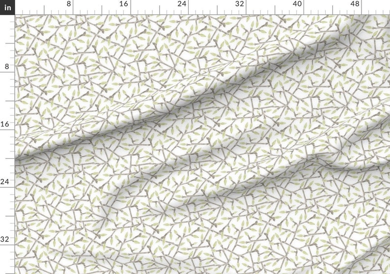 Rustic Woodland Branch Fabric Branch By J9design Rustic | Etsy