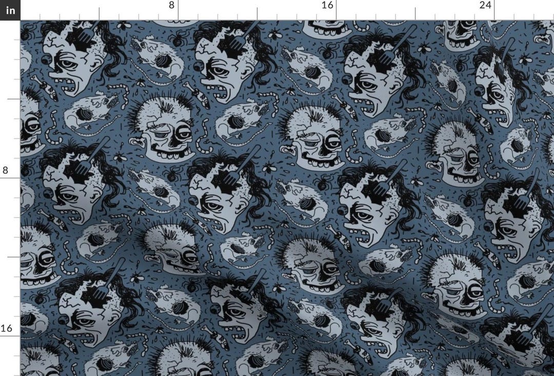 Zombie Fabric Ugly Zombies By Abbieuproot Zombie Rat Worm Bones Bugs ...