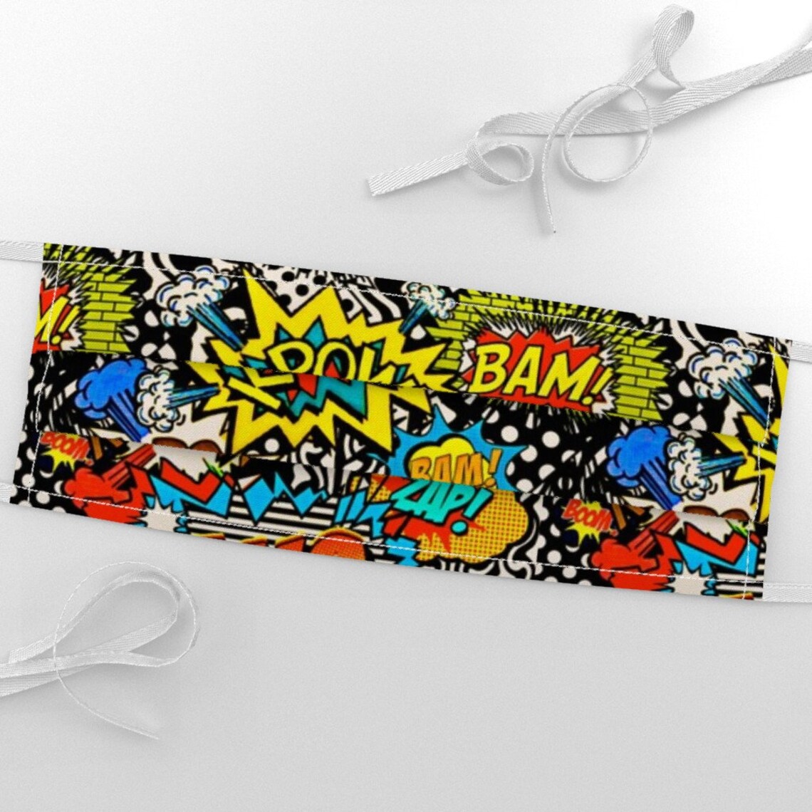 Bam Fabric Zap Bam Boom by Whimzwhirled Retro Words | Etsy