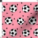 Pink Soccer Fabric Soccer Football Fabric Pink Girls Sports Fabric by ...