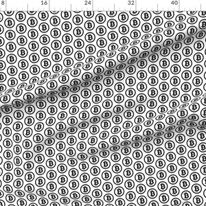 Bitcoin Fabric - Bitcoin Symbol // Large by Thinlinetextiles - Bitcoin ...