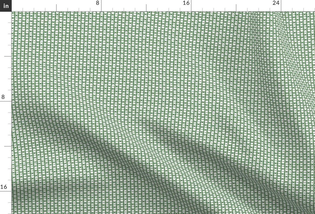 Green Equestrian Horse Bit Fabric - Bitty Bits - Green and White by ...