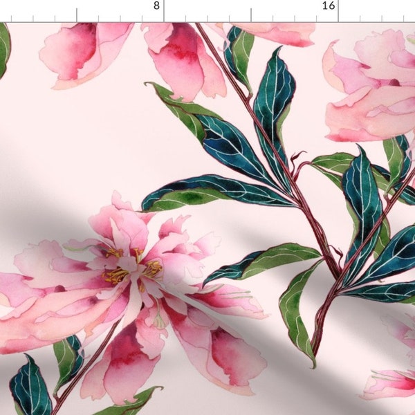 Peony Fabric - Etsy