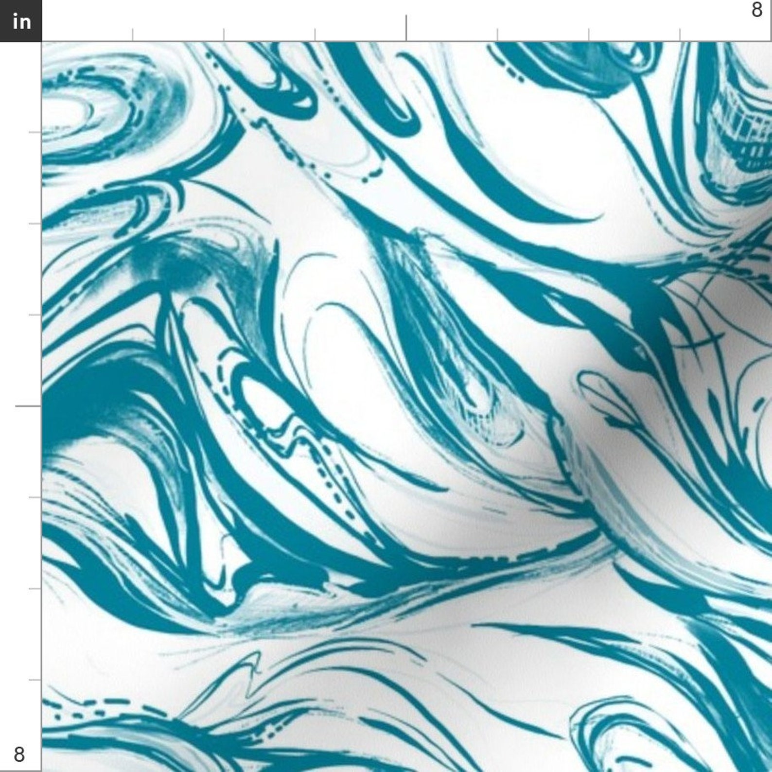 Marble Fabric Marble Indigo by Pattern State Indigo Marble - Etsy