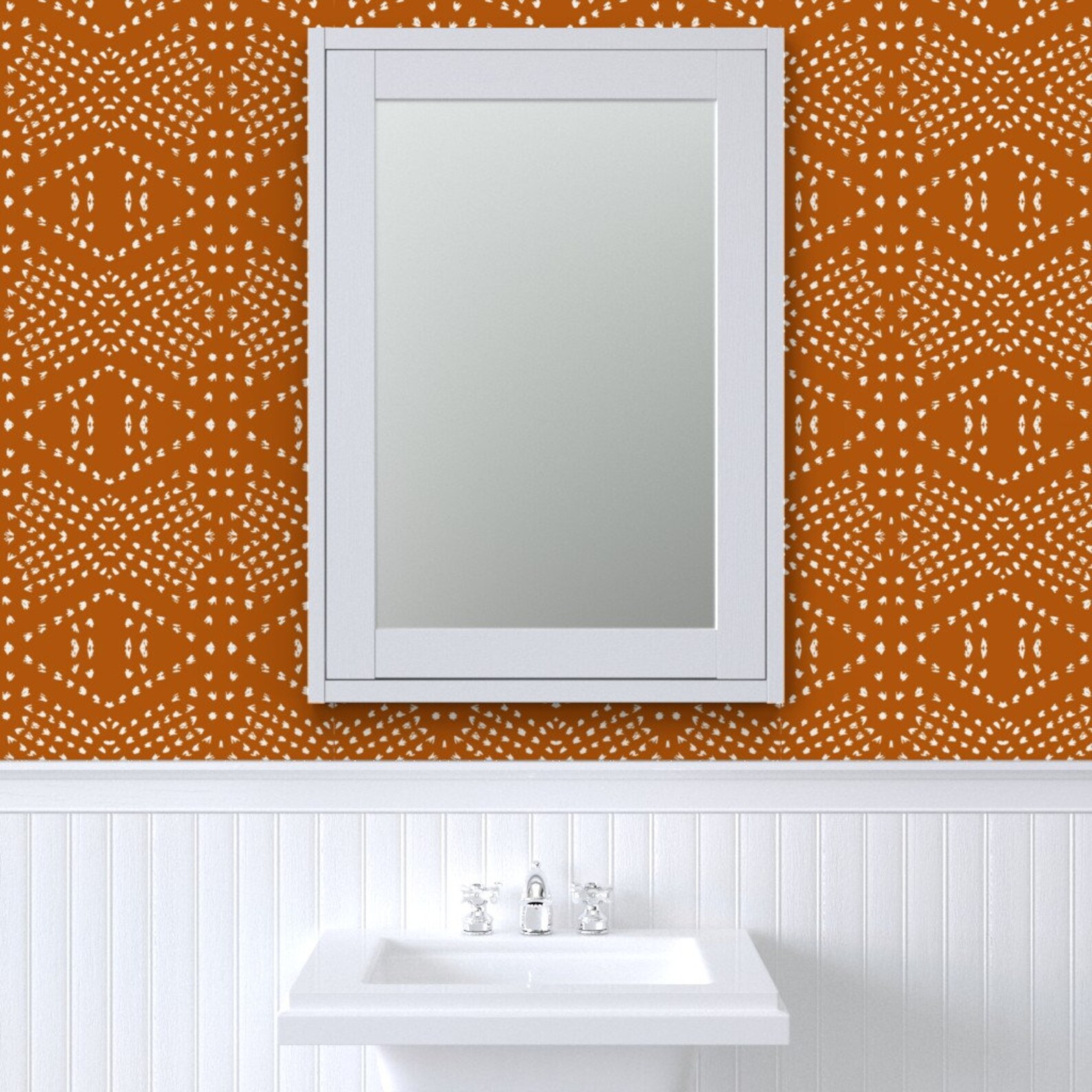 Boho Wallpaper Boho Tile Sandstone Dark by Holli Zollinger - Etsy