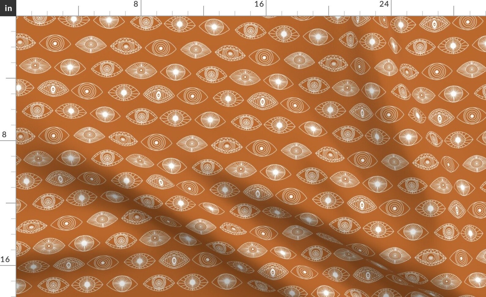 Boho Witch Cotton Fat Quarters - Lunar Moth Chakra Eye Crystals ...