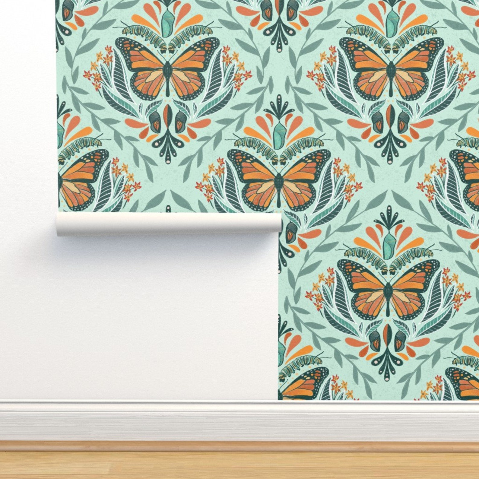 Butterfly Wallpaper Life of A Monarch by Ashleyinthestars - Etsy