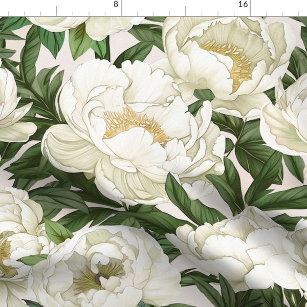 Large Floral Fabric - Etsy