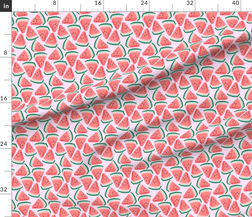 Watermelon Fabric Watermelon By Kristinnohe Watermelon | Etsy