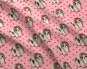 Yorkie fabric | Etsy