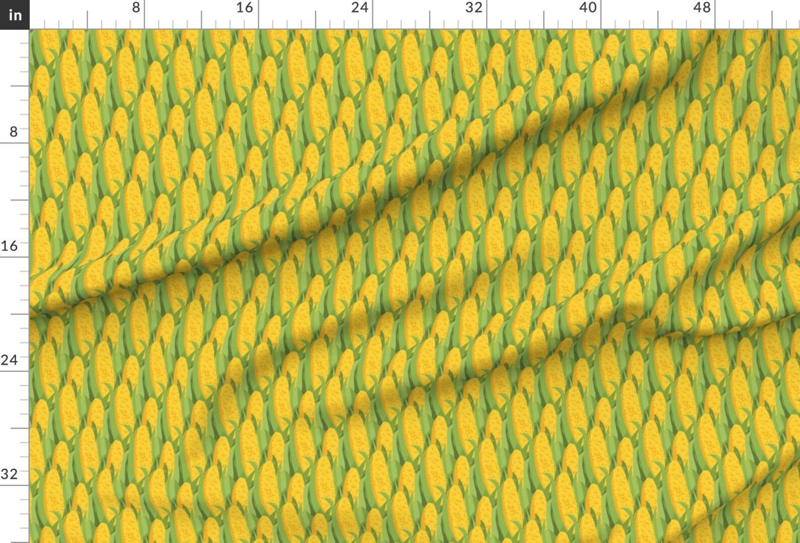 Corn Fabric - Cornfield by Storylinecaroline - Corn Cobb Vegetable ...