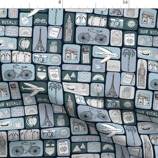Travel Fabric - Etsy
