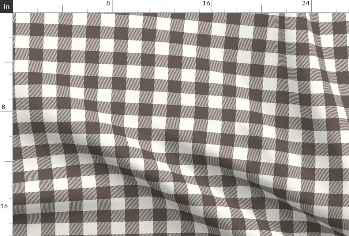 Gingham Plaid Fabric - Plaid - Timberland by Littlearrowdesign ...