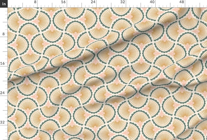 1920s Floral Upholstery Fabric- 1920s Luxe Floral by Mijuo_design ...