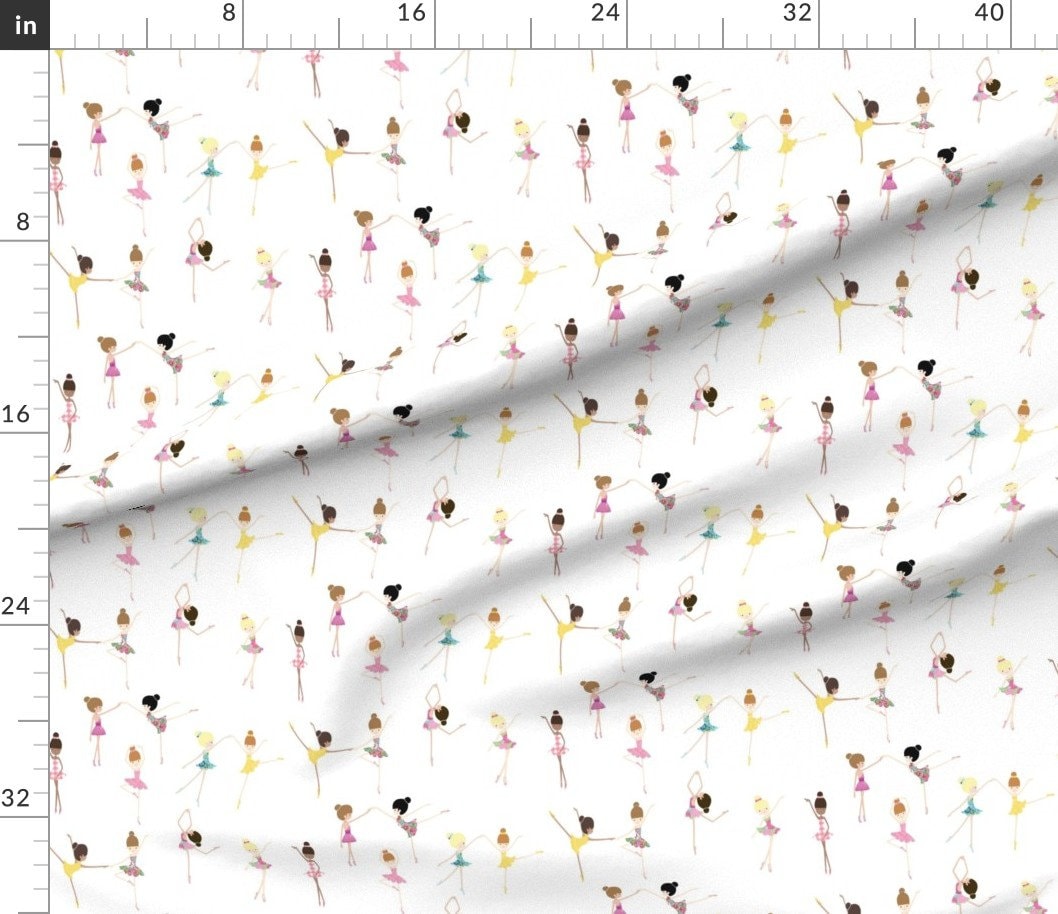 Girls Ballet Fabric Born to Dance the Ballet by - Etsy