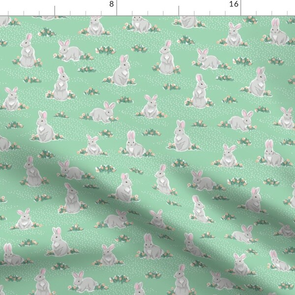 Mint Bunny - Etsy
