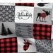 Woodland Quilt Topper Fabric Buffalo Plaid Patchwork Wholecloth 24 Inch ...
