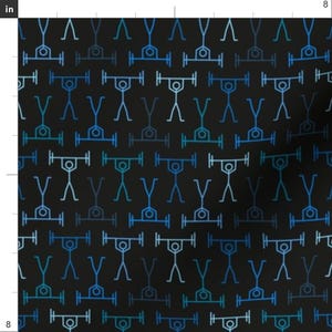 Strength Fabric - Weights Mix on Black by Seesawboomerang - Fitness ...