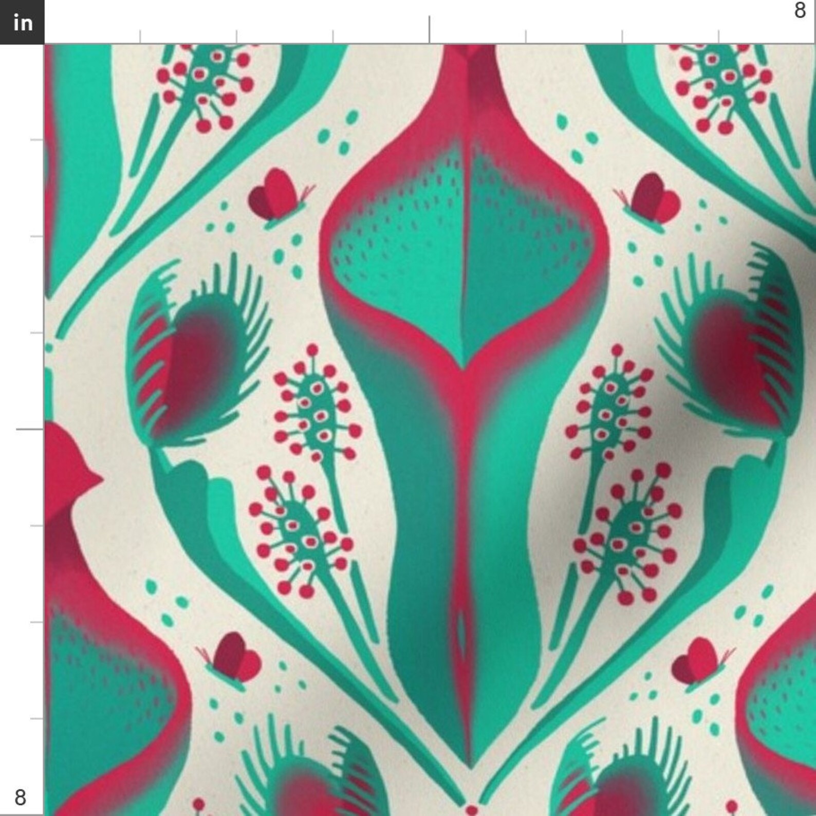 Pitcher Plant Fabric Carnivorous Plants by Caleb Luke Lin - Etsy